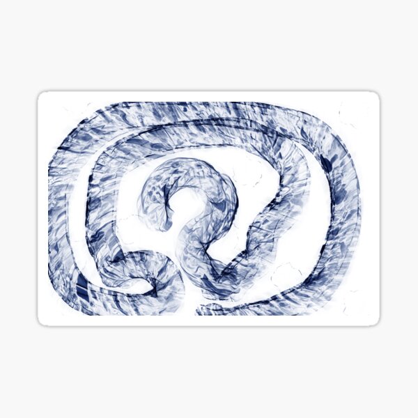 "Questionable Snake" Sticker for Sale by sillybunny77 | Redbubble