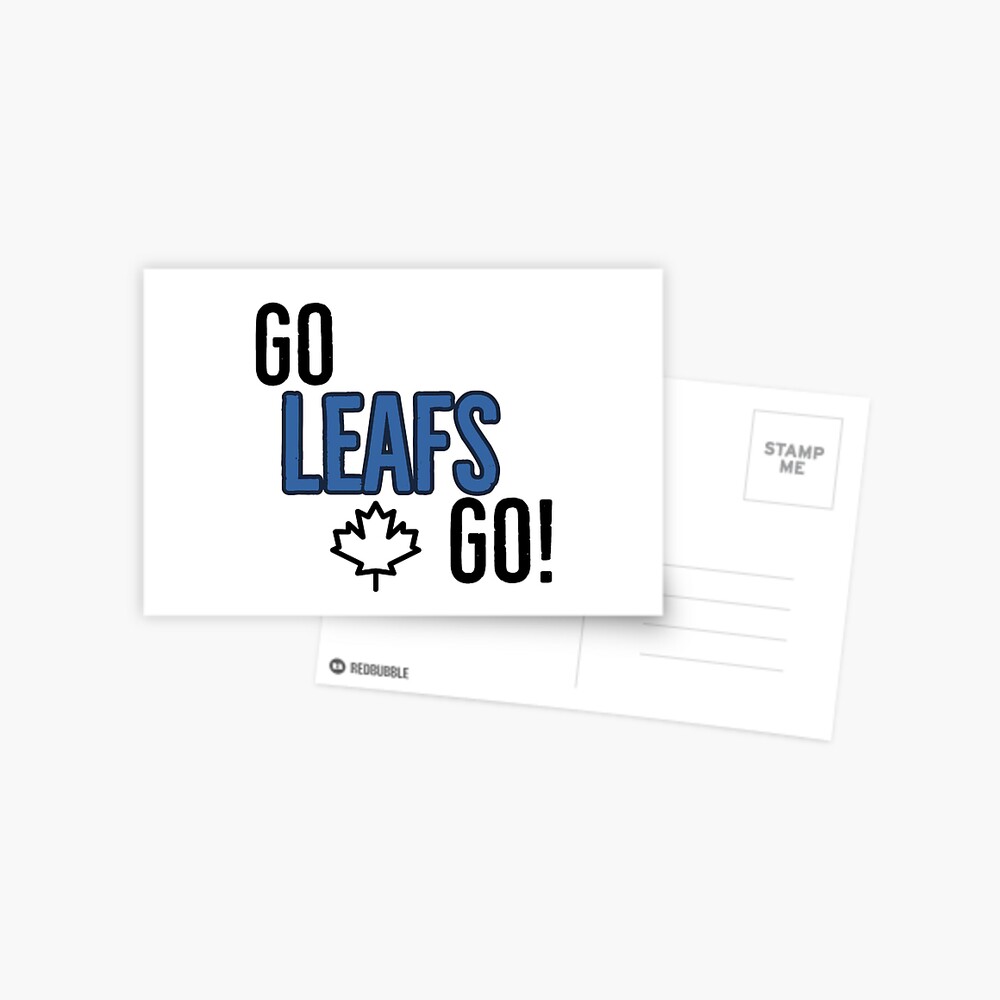"Go Leafs Go" Postcard for Sale by HeirOfDreams | Redbubble