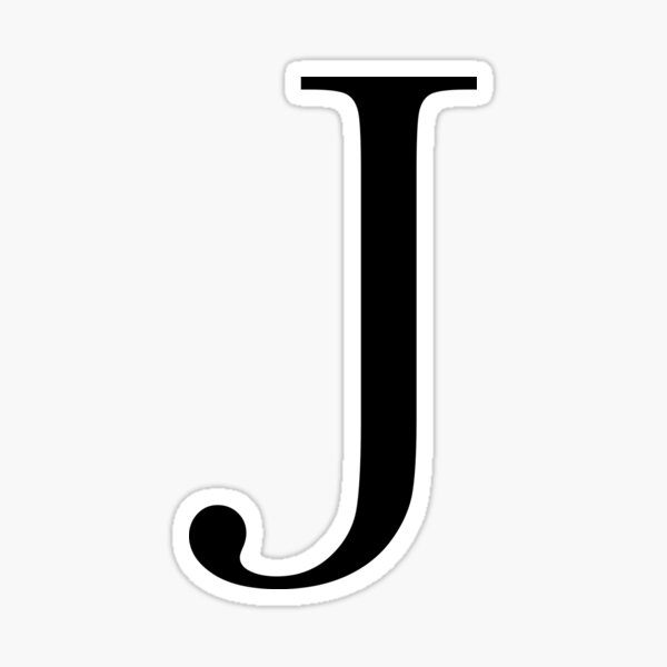 Letter J Stickers | Redbubble