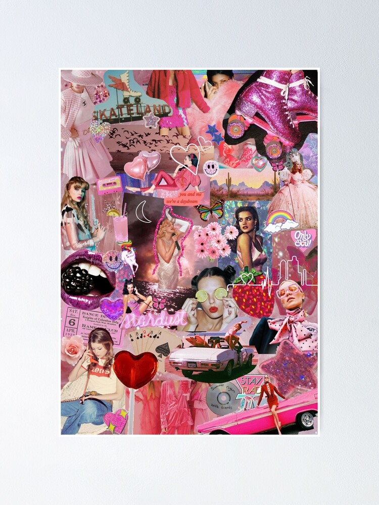 "Pop Pink Collage" Poster by itsmeg13 | Redbubble