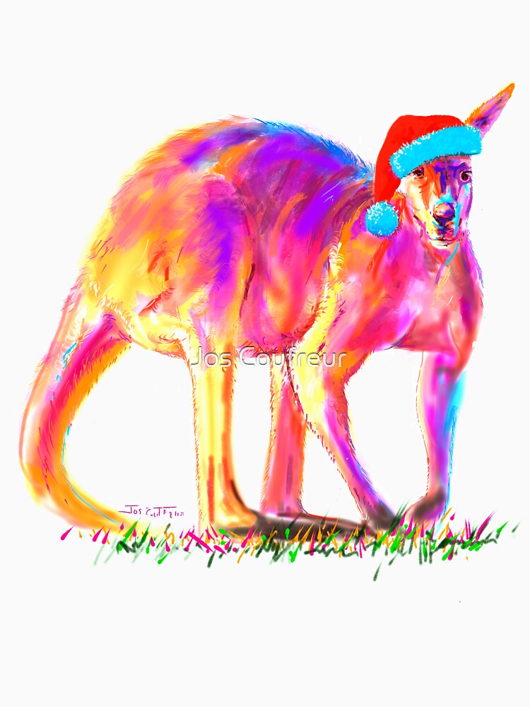 "Santa Kangaroo, Australian Christmas" T-shirt by joscoufreur | Redbubble