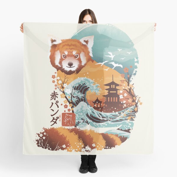 "Ukiyo e Red Panda" Scarf for Sale by Dan Elijah Fajardo | Redbubble
