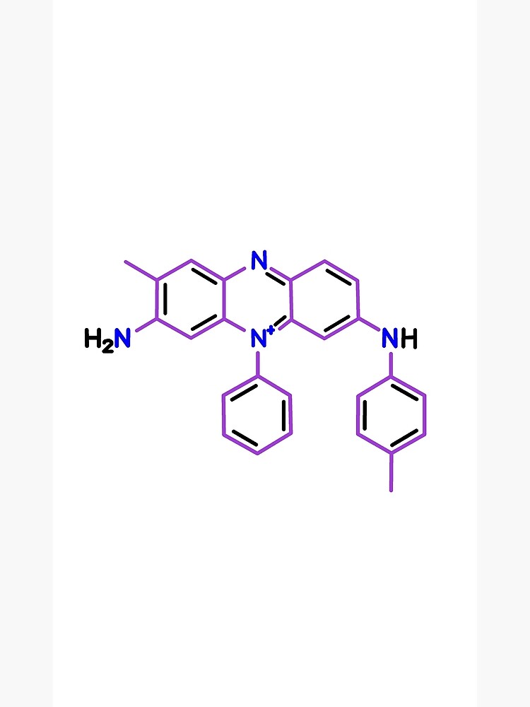 "Mauve Chemical Structure" Poster for Sale by anthonyodea | Redbubble