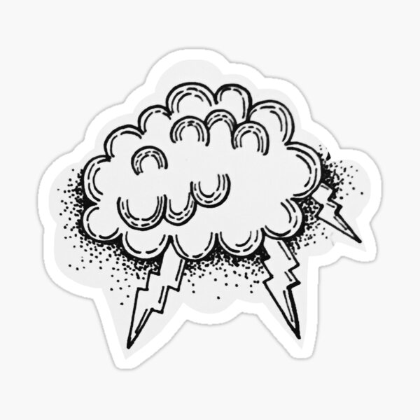 Storm Cloud Stickers | Redbubble