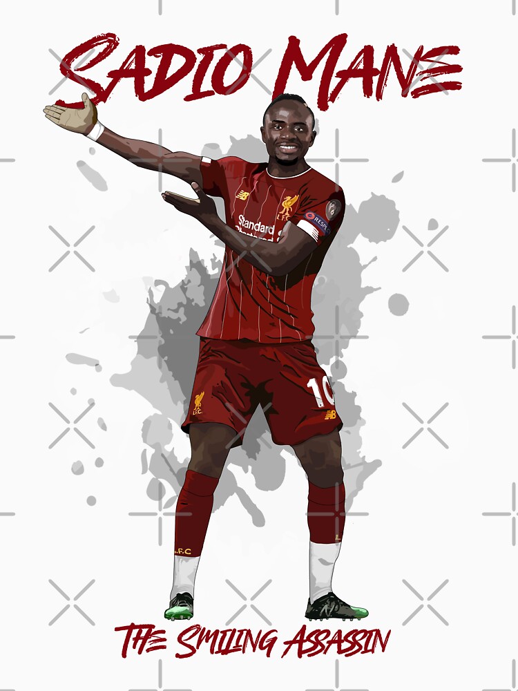 "Sadio Mane - The Smiling Assassin" T-shirt for Sale by S777DUB ...
