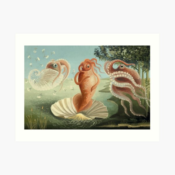 "The Birth of Squid" Art Print by franzanth | Redbubble
