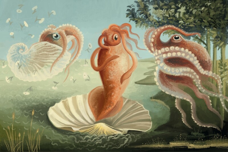 "The Birth of Squid" by Franz Anthony | Redbubble