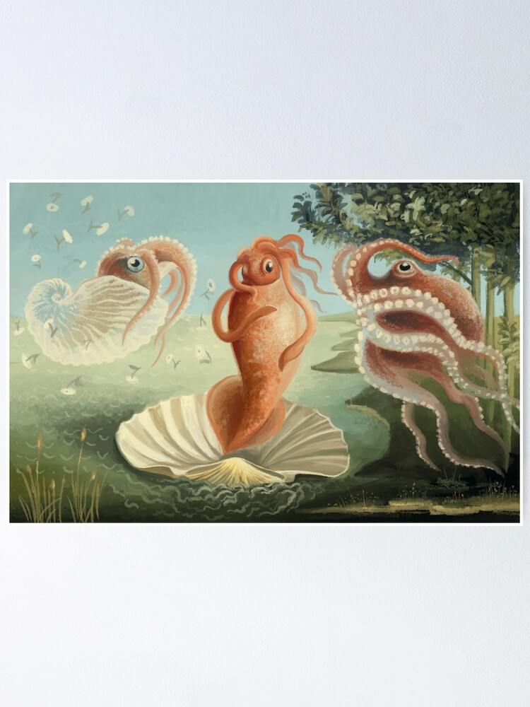 "The Birth of Squid" Poster for Sale by franzanth | Redbubble