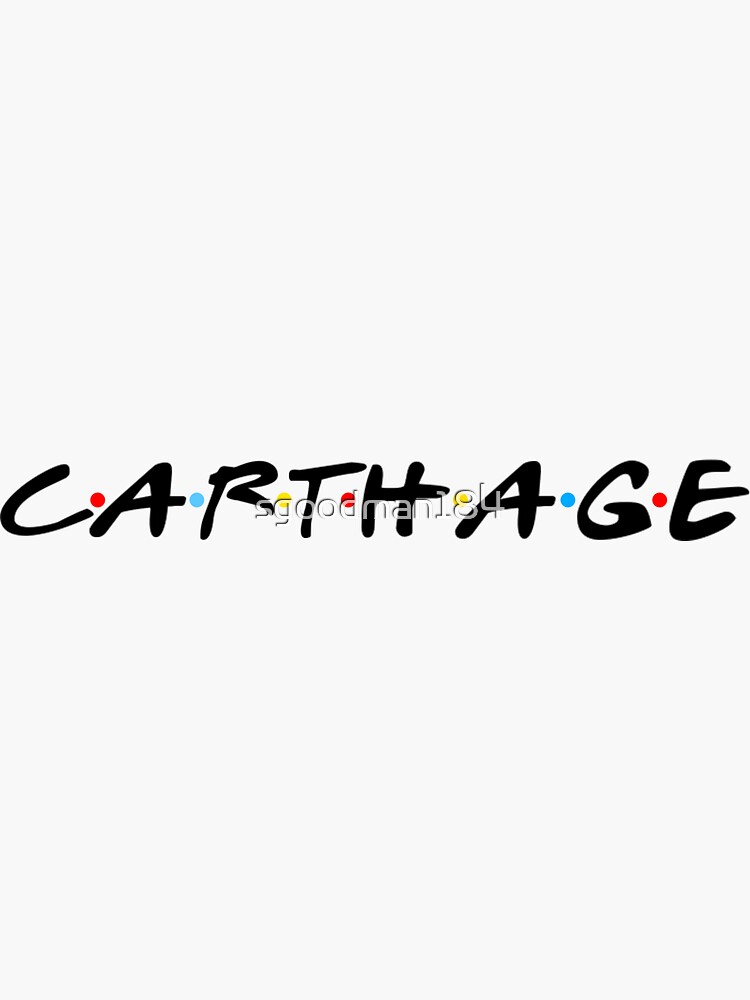 "Carthage College" Sticker for Sale by sgoodman184 | Redbubble