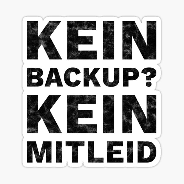 Backup Stickers | Redbubble