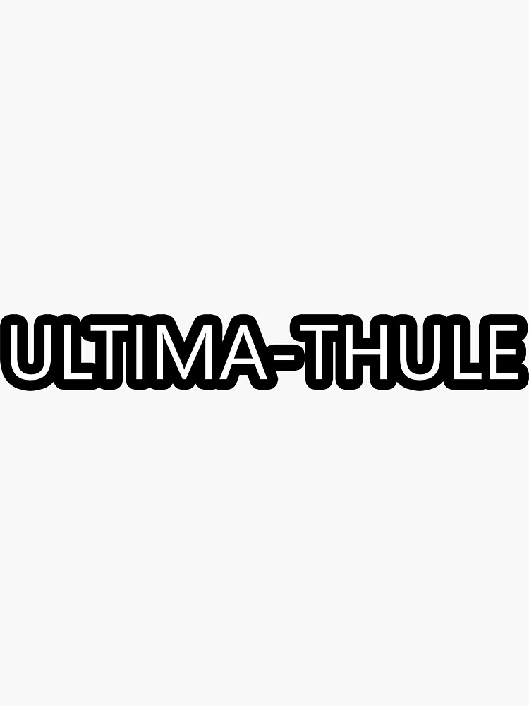 "Ultima Thule" Sticker for Sale by ShineEyePirate | Redbubble