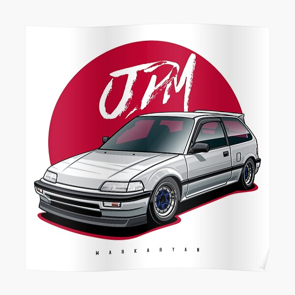 "Civic EF9" Poster by OlegMarkaryan | Redbubble