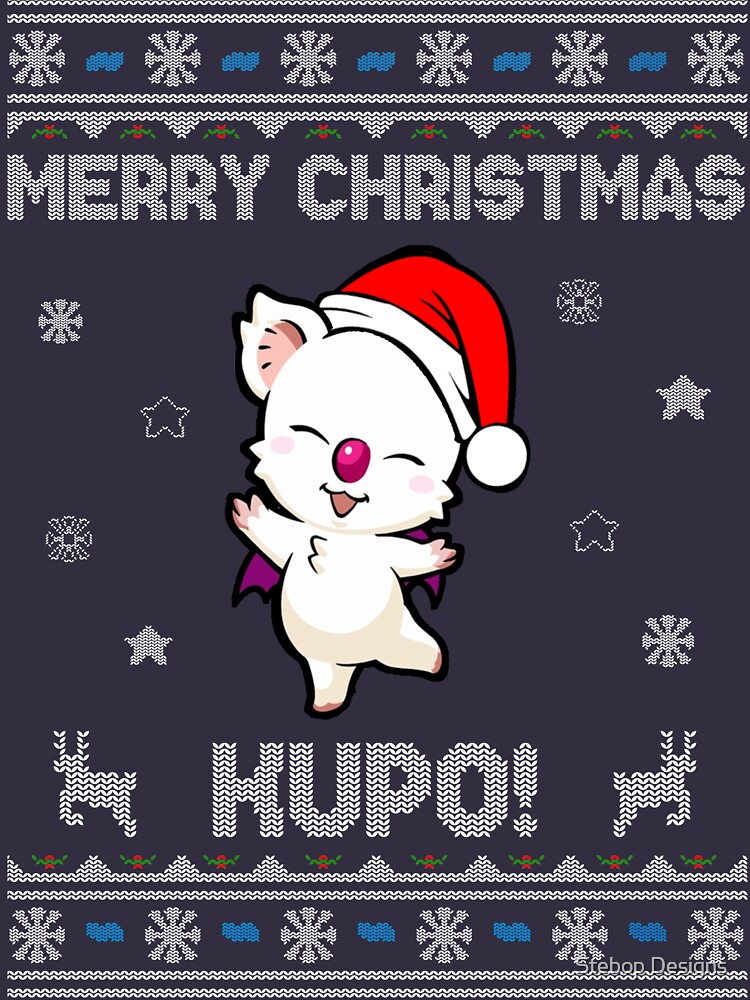 "Moogle Merry Christmas Kupo!" Essential T-Shirt for Sale by Stebop ...