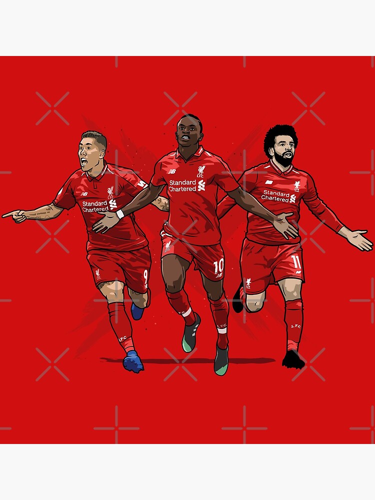 "Liverpool Front 3 - Salah / Mane / Firmino" Poster for Sale by ...