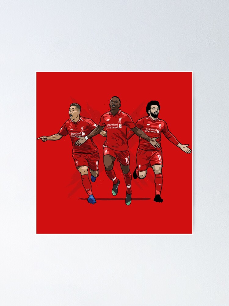 "Liverpool Front 3 - Salah / Mane / Firmino" Poster for Sale by ...