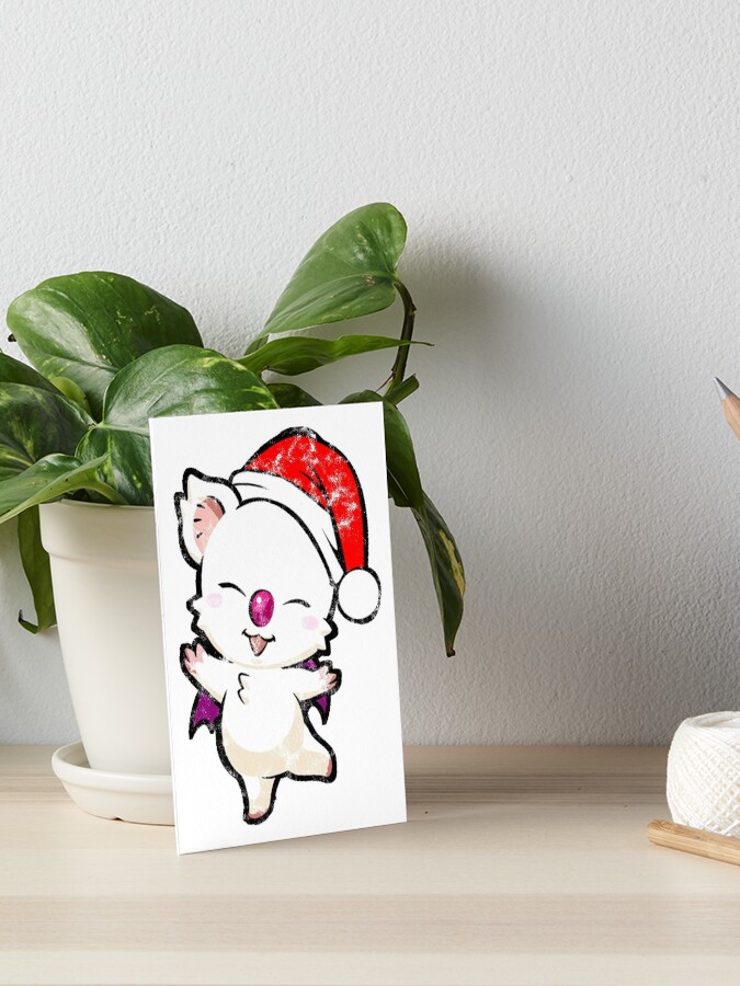 "Santa Moogle Christmas" Art Board Print for Sale by Stebop Designs ...