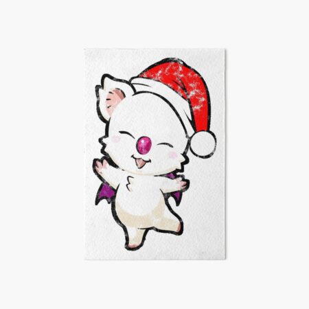 "Santa Moogle Christmas" Art Board Print for Sale by Stebop Designs ...