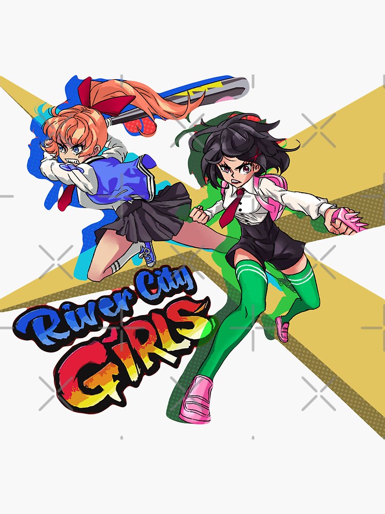 "River City Girls ® Merch" Sticker for Sale by Halla-Merch | Redbubble