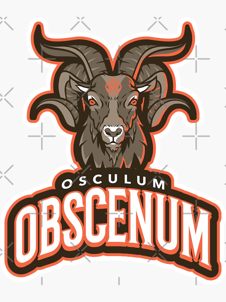 "Osculum Obscenum" Sticker for Sale by fusedtees | Redbubble