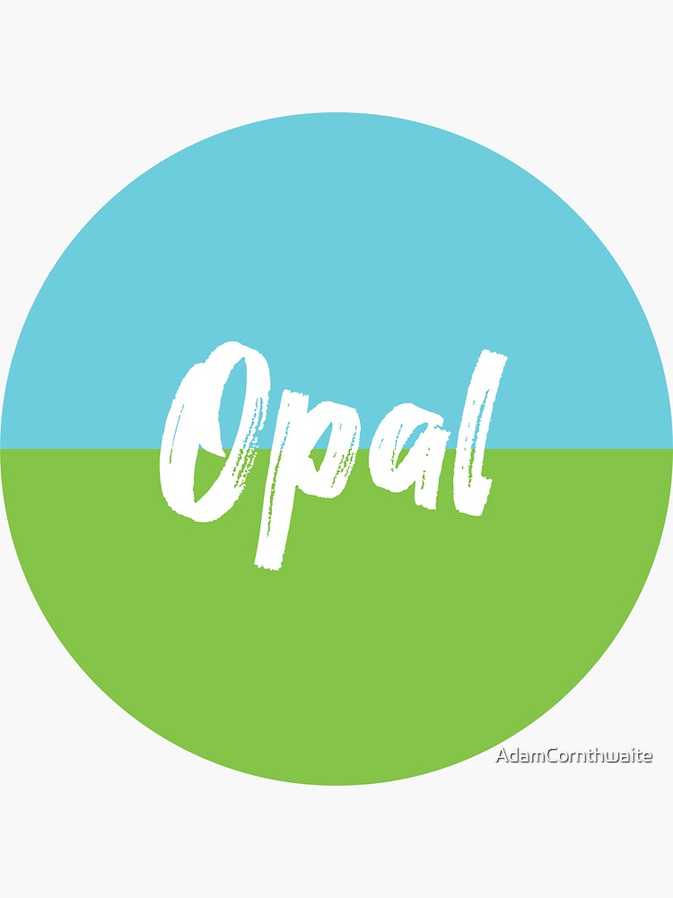 "Opal brand - Retro - Colourful design - 2019" Sticker for Sale by ...