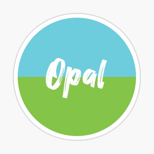 "Opal brand - Retro - Colourful design - 2019" Sticker for Sale by ...