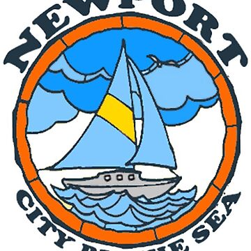 "Newport Beach - Rhode Island." Sticker for Sale by ishore1 | Redbubble
