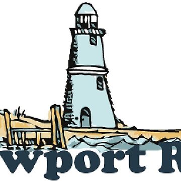 "Newport Beach - Rhode Island." Sticker for Sale by ishore1 | Redbubble
