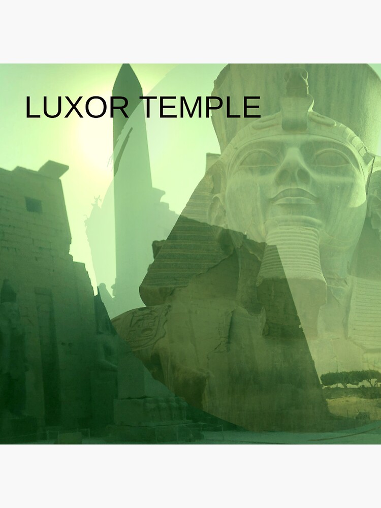 "Luxor Temple" Sticker for Sale by tedloukes | Redbubble