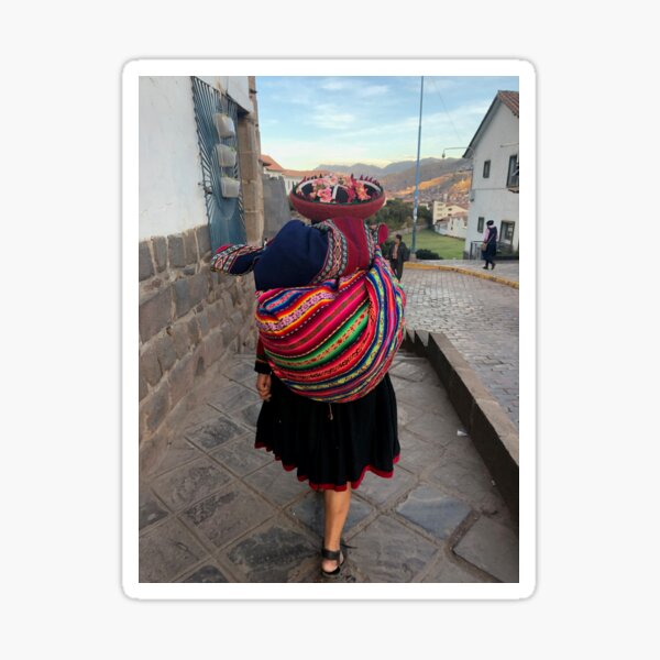 "Peruvian Native" Sticker by elizaford | Redbubble