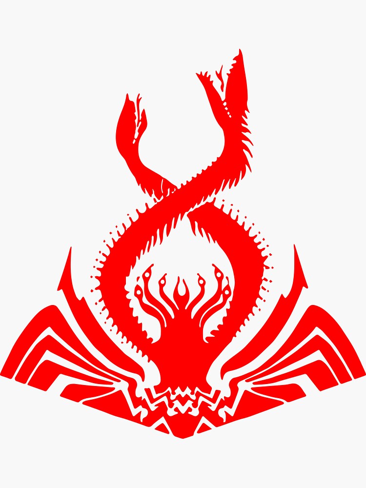 "Thrawn's Chimaera Logo RED" Sticker by DarthCobay | Redbubble