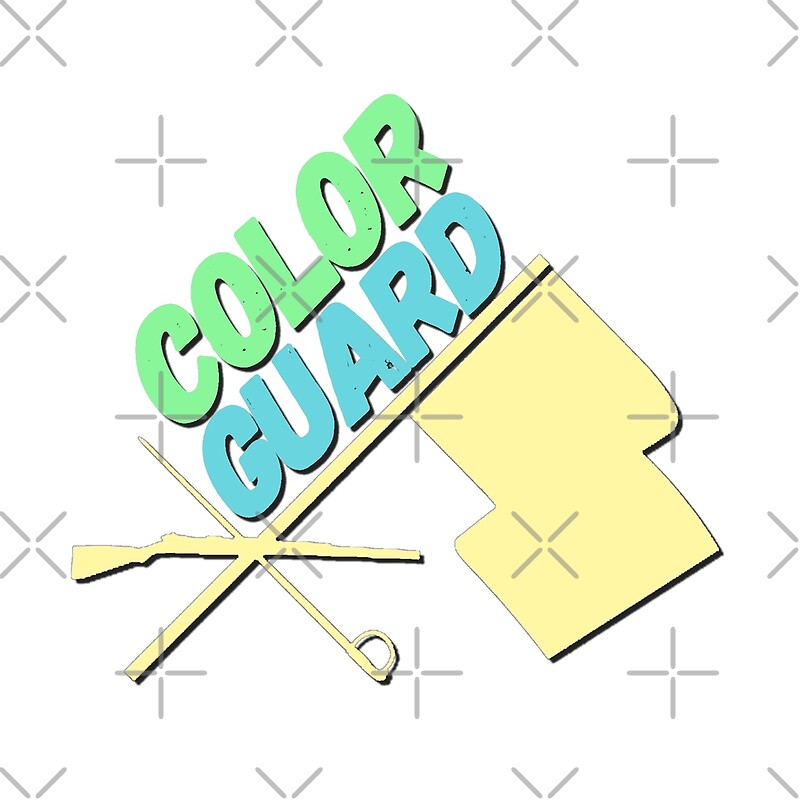 "Color Guard - Flag, Rifle, Sabre" by BandMomDesigns | Redbubble