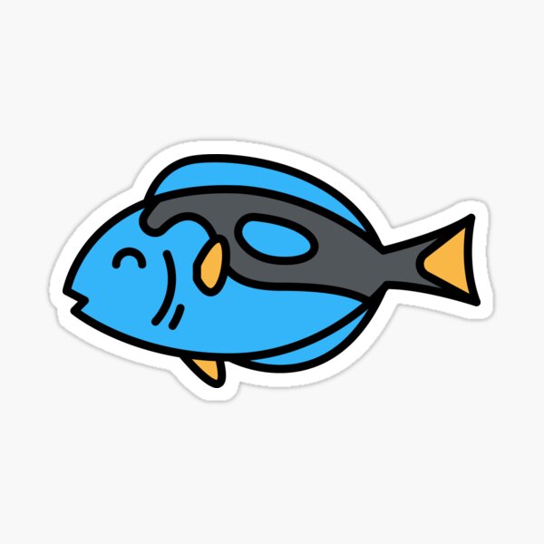 Blue Tang Stickers | Redbubble