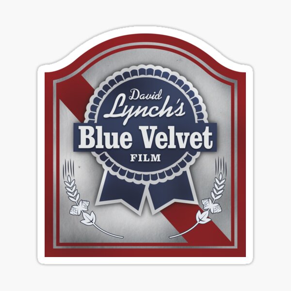 "Pabst Blue Velvet" Sticker for Sale by Dolemit3 | Redbubble