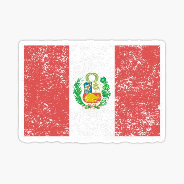 "Peru Flag " Sticker by brandonv111 | Redbubble