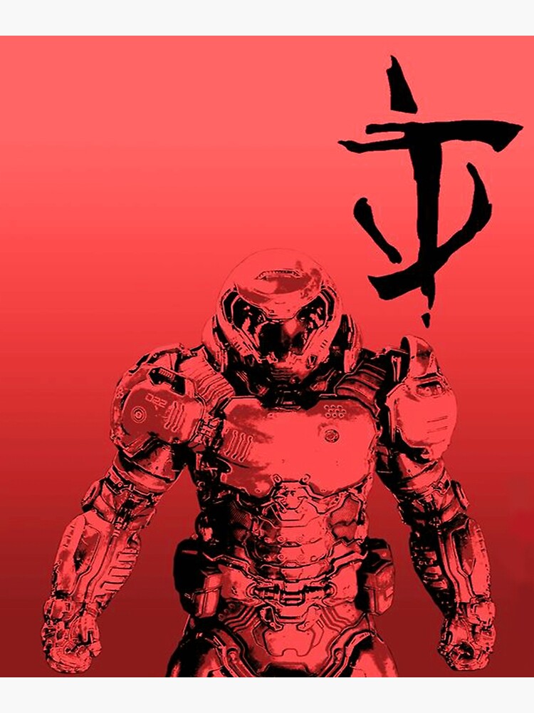 Póster «Doom - Doom Eternal - Mark of the Slayer» de Iconworks | Redbubble