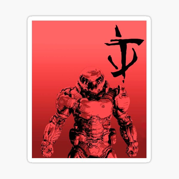 Pegatina «Doom - Doom Eternal - Mark of the Slayer» de Iconworks ...
