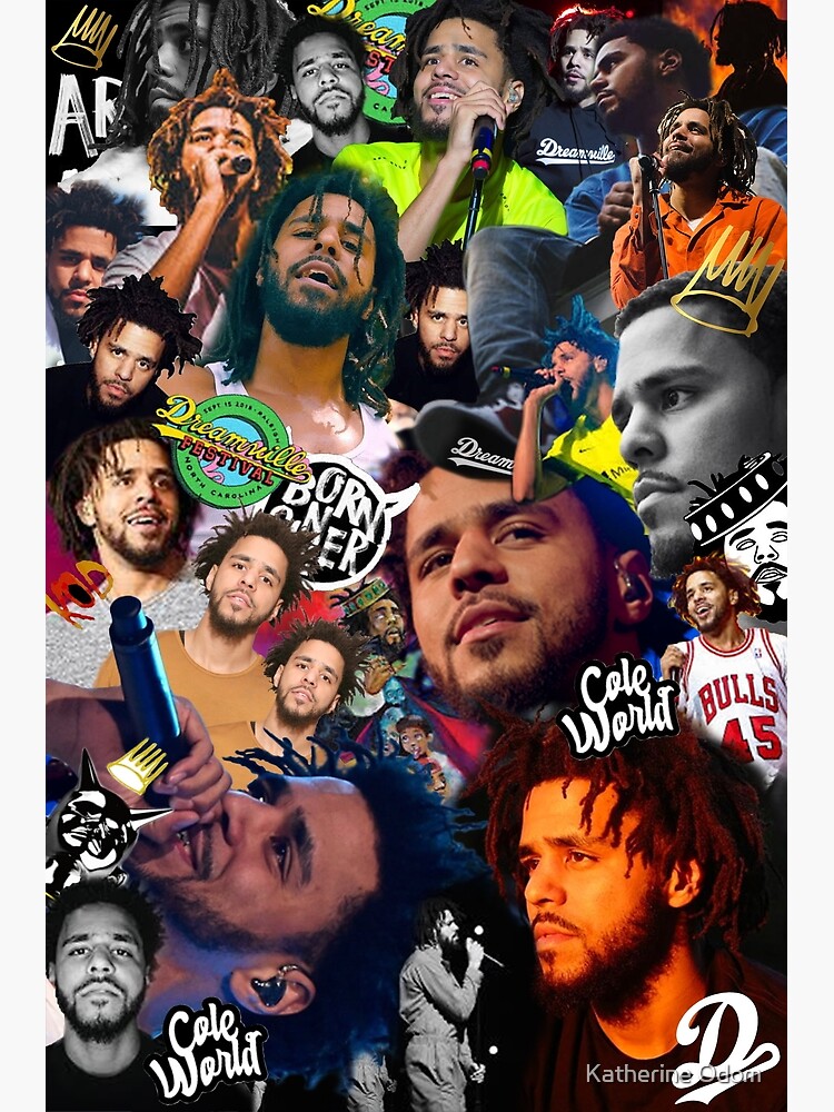 "J Cole Collage" Photographic Print by skidd-design | Redbubble