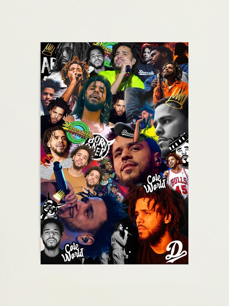 "J Cole Collage" Photographic Print by skidd-design | Redbubble