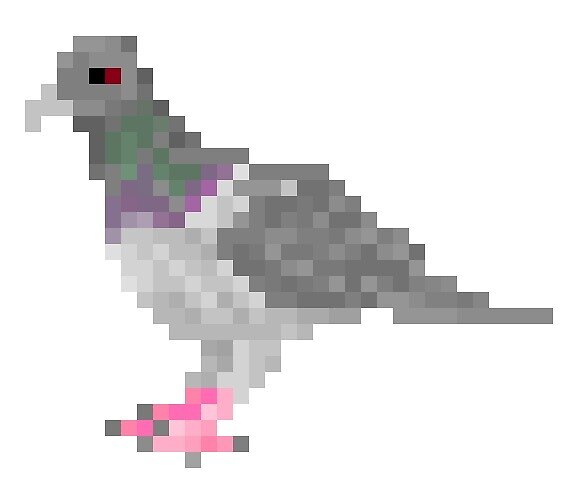 "Pixel art pigeon/Ghigeon! " by boshing-jerry | Redbubble