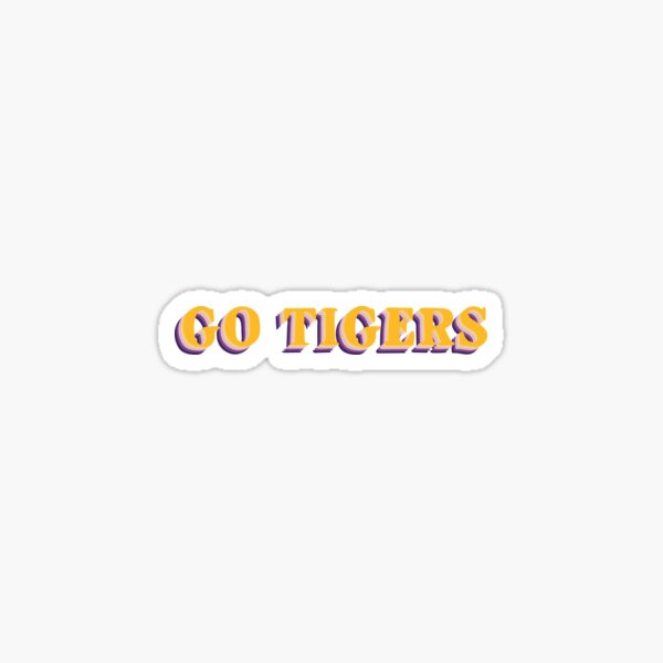 "Go Tigers LSU" Sticker for Sale by abbybydesign | Redbubble