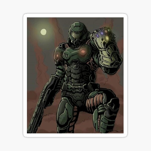 "Doom - Doom Eternal - Infinity Slayer" Sticker for Sale by Iconworks ...