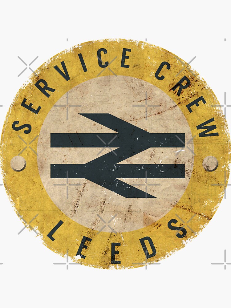 "Leeds United Service Crew " Sticker for Sale by Customtuk | Redbubble