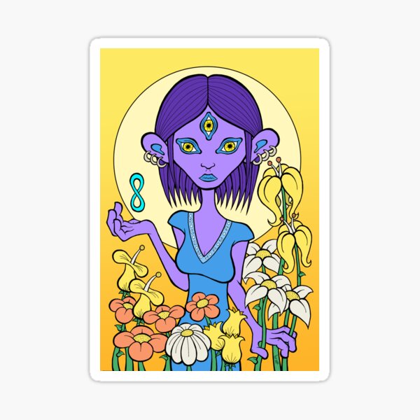 "The Seer" Sticker for Sale by bgilbert | Redbubble