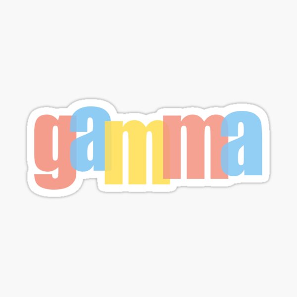 "gamma sticker" Sticker for Sale by thehopedawson | Redbubble