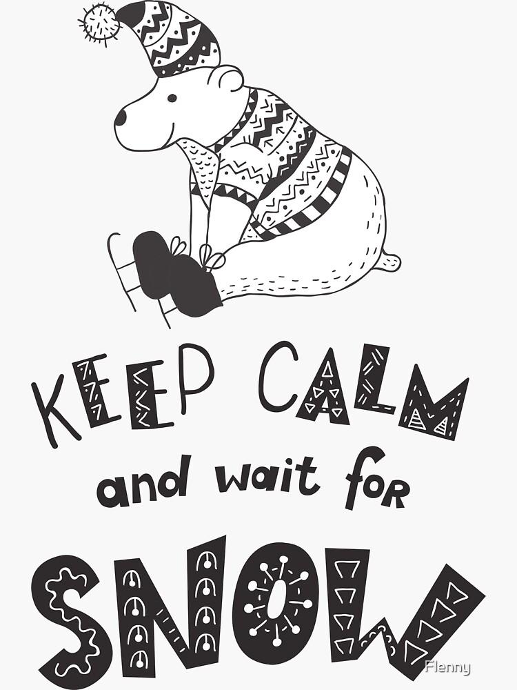 "Cute Winter Quotes" Sticker by Flenny | Redbubble