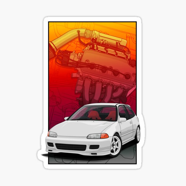 Civic Eg Stickers | Redbubble