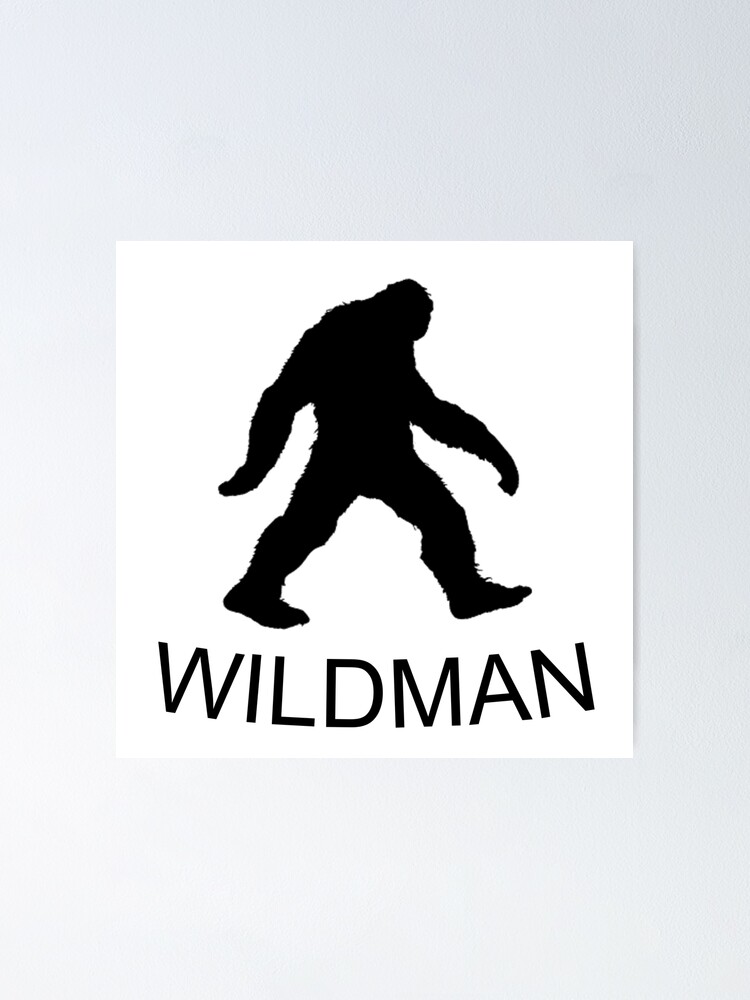 "WILDMAN" Poster for Sale by the-at-symbol | Redbubble