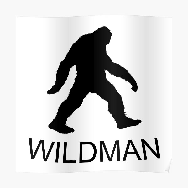 "WILDMAN" Poster for Sale by the-at-symbol | Redbubble