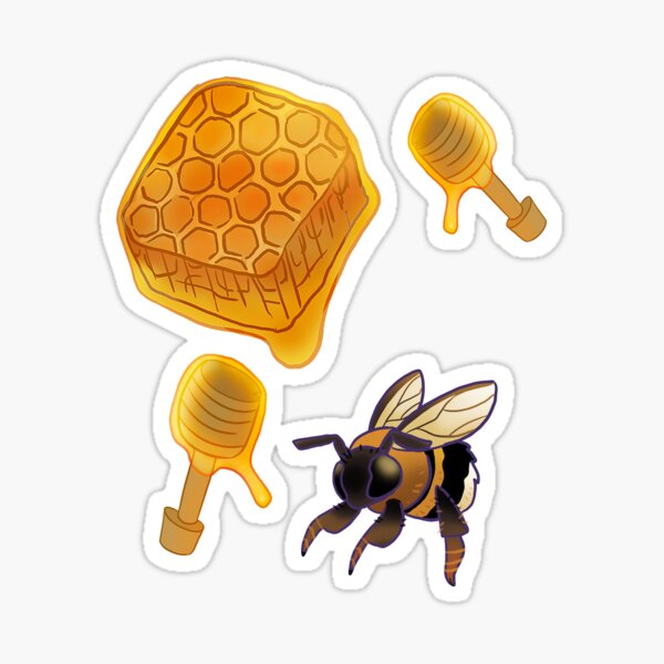 "Honey Hon HOn" Sticker for Sale by KO-of-the-self | Redbubble