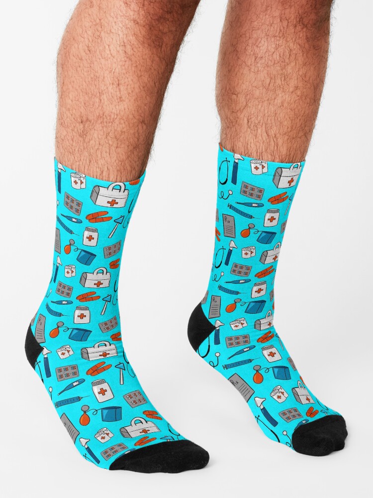 "Medical Equipment Pattern" Socks for Sale by pamela4578 | Redbubble